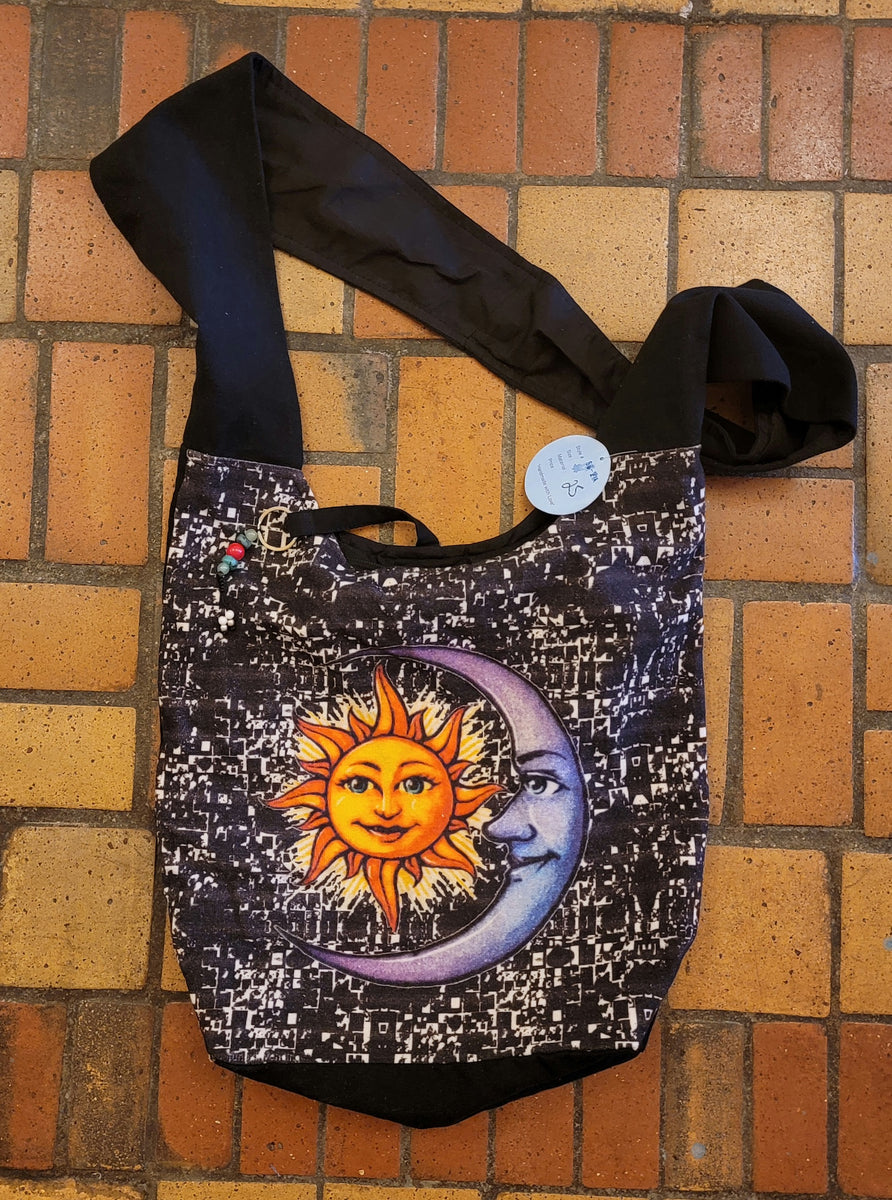 Black Symbol Cotton Hobo Bag – B.L.O.W. Co. Candles